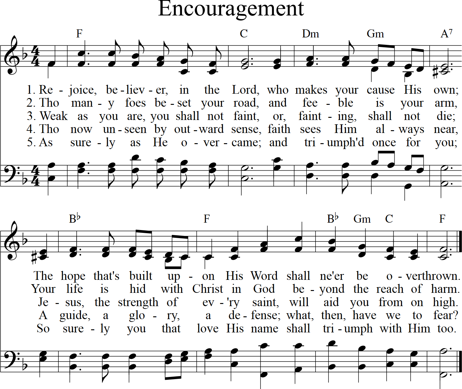 Encouragement